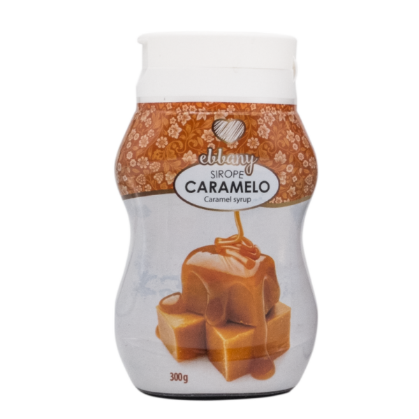 Comprar CAJA 12 BOTELLAS SIROPE CARAMELO 300 GR | EBBANY